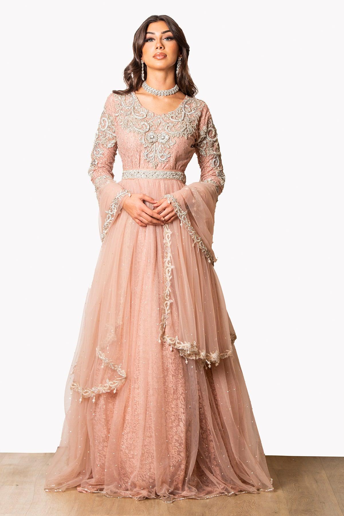 Buy Parisa | Long Bridal Gown for Women by Gulnaaz Khan Fashions